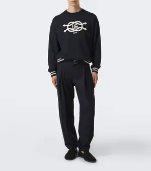 Dolce & Gabbana Logo Embroidered Sweatshirt
