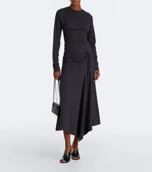 LEMAIRE Cotton Jersey Crêpe Midi Dress