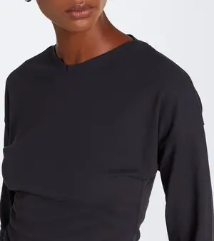 LEMAIRE Cotton Jersey Crêpe Midi Dress