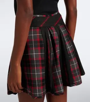 VIVIENNE WESTWOOD Tartan Wool Miniskirt