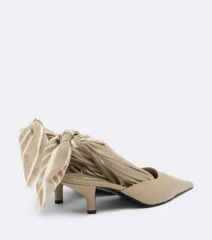 TOTEME Scarf Leather Slingback Pumps