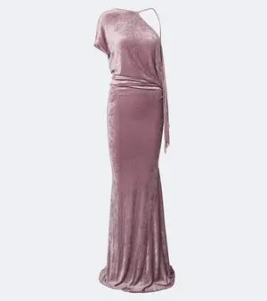 Rick Owens Draped Velvet Gown