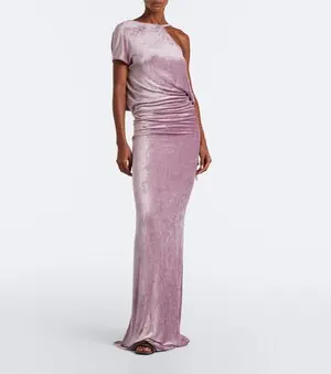 Rick Owens Draped Velvet Gown