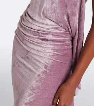 Rick Owens Draped Velvet Gown