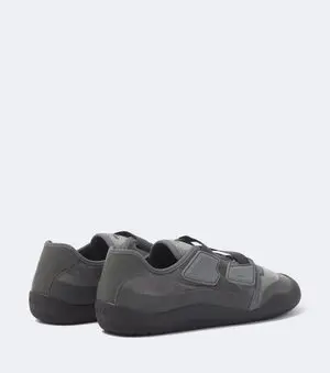 Prada Speedrock Suede-trimmed Sneakers - Grey