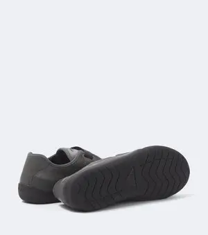 Prada Speedrock Suede-trimmed Sneakers - Grey