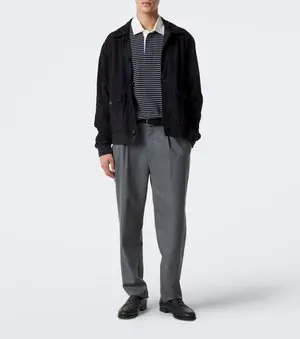 Dunhill Striped Cotton Piqué Polo Shirt