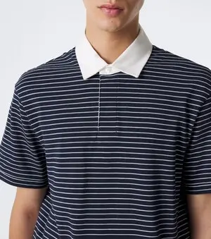 Dunhill Striped Cotton Piqué Polo Shirt