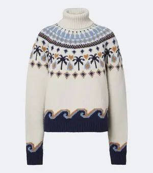 Alanui Virgin Wool Turtleneck Sweater - Multicoloured