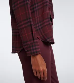 Burberry Check Silk Blouse