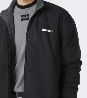 Miu Miu Logo Technical Jacket