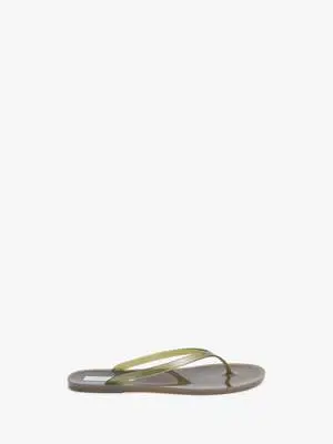 Christopher Esber Jo Flip Flop - Moss-sepia