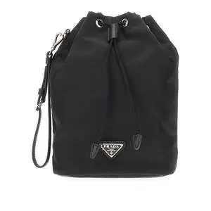 Prada Re-nylon Bucket Pouch - Black