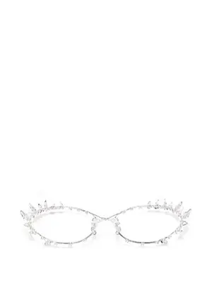 YVMIN Eyelash Sunglasses - Metallic