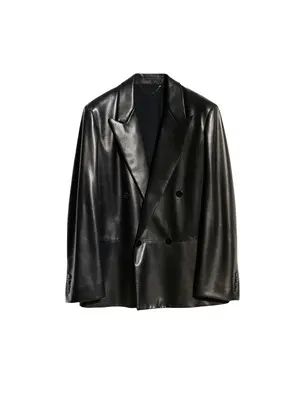 Gucci Double-breasted Jacket In Soft Nappa