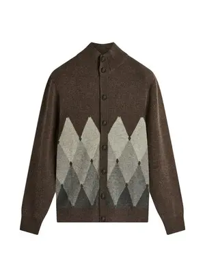 BALLANTYNE Cashmere Diamond Cardigan