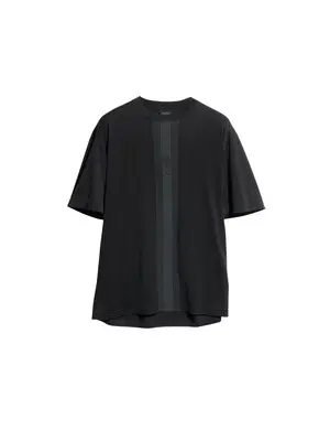 Gucci T-shirt In Cotton With Tonal Web Ribbon