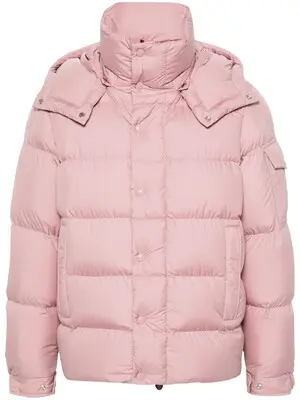Moncler Maya 70 Short Hooded Down Jacket - Pink