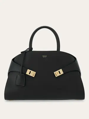 FERRAGAMO Hug Handbag - Black
