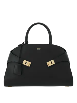 FERRAGAMO Hug Handbag - Black