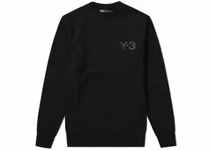 Adidas Y3 Classic Logo Crew Sweater - Black