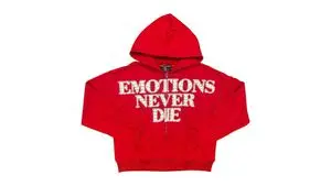 Mixed Emotion End Rhinestone Hoodie