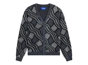 AWAKE Wavy Jacquard Mohair Cardigan