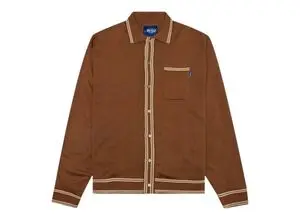 AWAKE Fine Gauge Knitted Cardigan - Brown