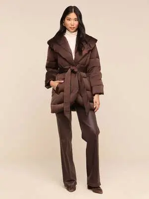 L'Agence Glacier Shawl Puffer Jacket