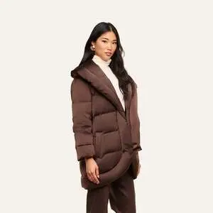 L'Agence Glacier Shawl Puffer Jacket