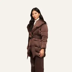 L'Agence Glacier Shawl Puffer Jacket