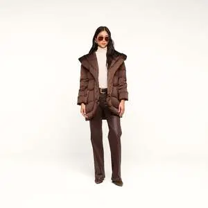 L'Agence Glacier Shawl Puffer Jacket