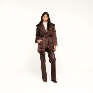 L'Agence Glacier Shawl Puffer Jacket