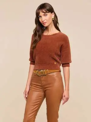 L'Agence Guinevere Cropped Pullover