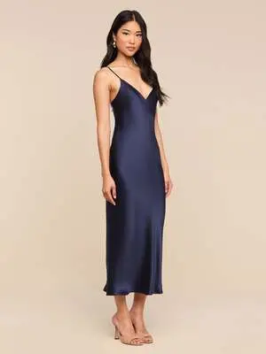 L'Agence Seridie Silk Slip Dress