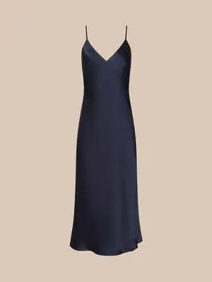 L'Agence Seridie Silk Slip Dress