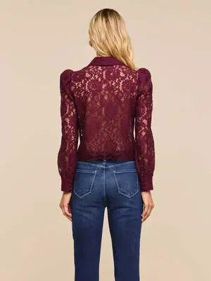 L'Agence Anita Lace Blouse Top