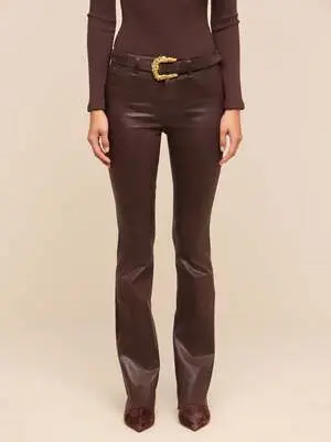 L'Agence Ruth Coated Straight-leg Jean