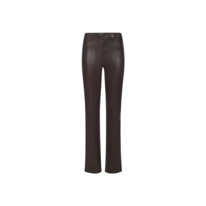 L'Agence Ruth Coated Straight-leg Jean - Dark Java Coated