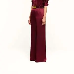 L'Agence Pilar Silk Wide-leg Pants