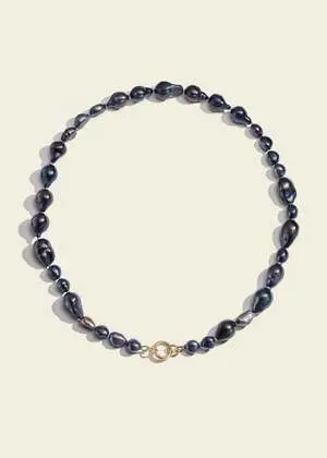 LUCY DELIUS Chaos Pearl Necklace - Grey