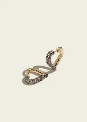 LUCY DELIUS Lucy Delius Jewellery Baby Chubby Love Cognac Diamond Earrings Brown