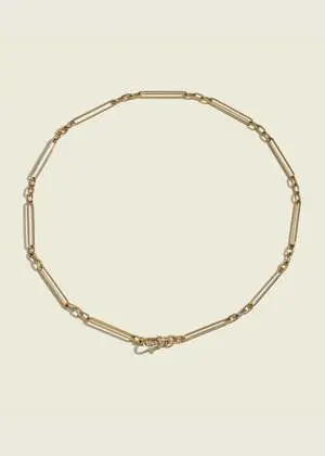 LUCY DELIUS Baby Trombone Link Chain - Yellow