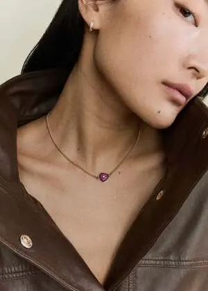 LUCY DELIUS Ruby Chubby Love Necklace