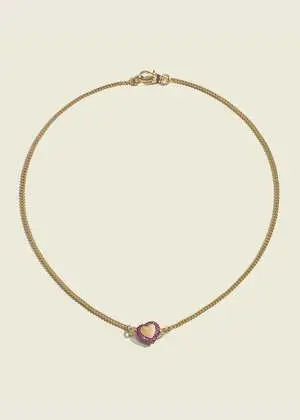 LUCY DELIUS Ruby Chubby Love Necklace