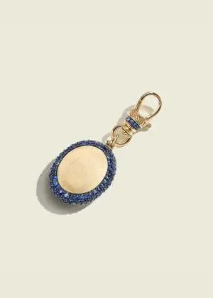LUCY DELIUS Sapphire Oval Pocket Watch Pendant