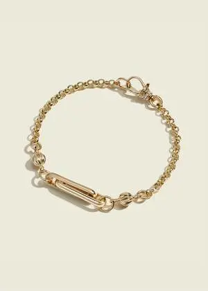 LUCY DELIUS Stirrup Bracelet - Yellow