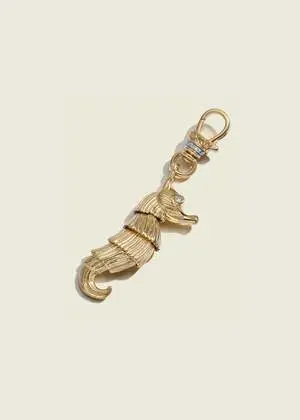 LUCY DELIUS Seahorse Articulated Clip Pendant - Yellow