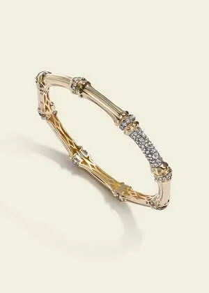 LUCY DELIUS Sciura Pavé Bangle - Yellow