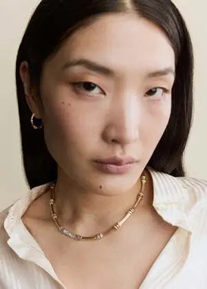 LUCY DELIUS Sciura Pavé Necklace